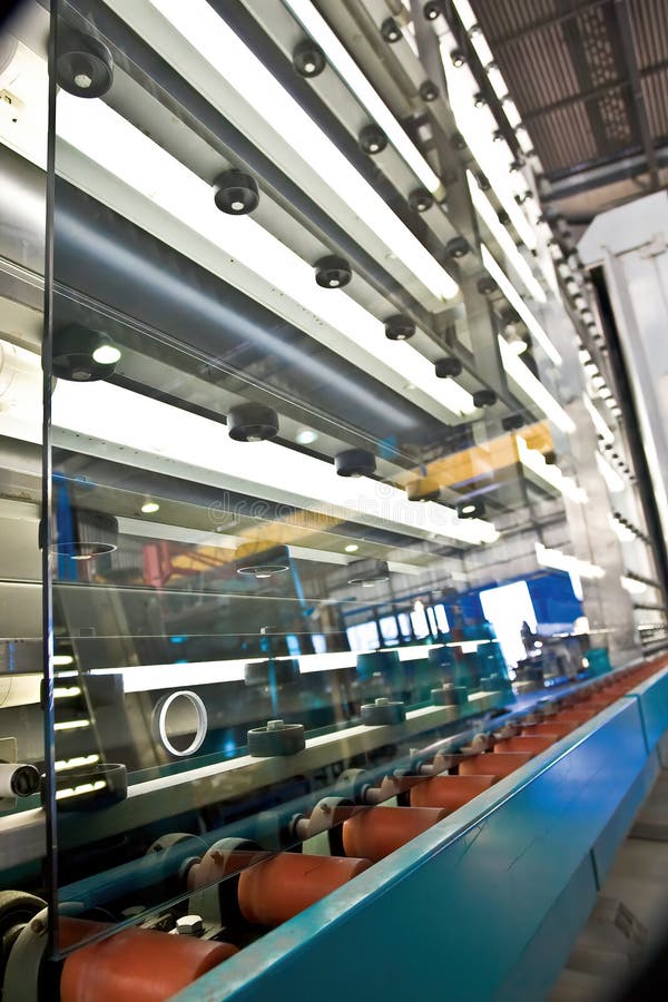 Glass working machine stock image. Image of industrial - 243902837