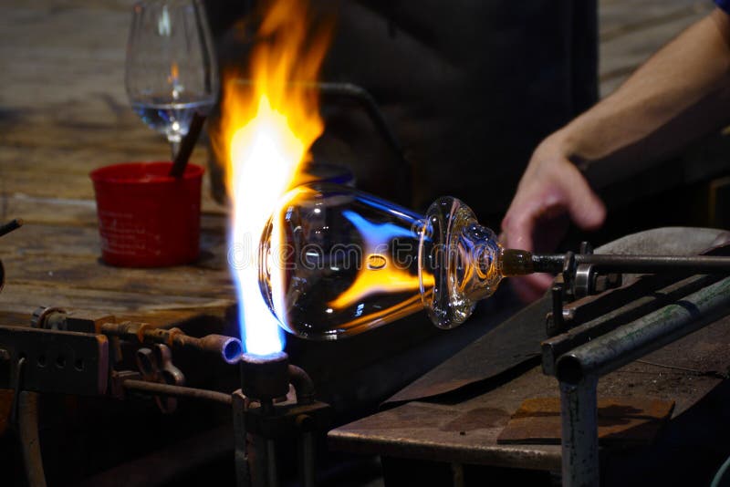 Glass works stock image. Image of business, high, factory - 99192087