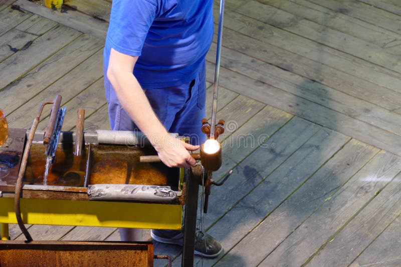 Glass works stock photo. Image of glassware, high, furnace - 99191976