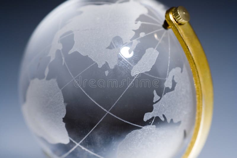 Glass world globe stock photo. Image of green, letters - 1616048