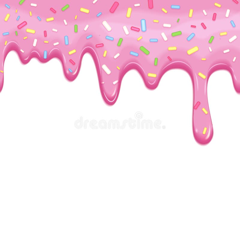 Glassa Senza Cuciture Di Gocciolamento Di Vettore Della Ciambella Rosa ... Glassa Senza Cuciture Di Gocciolamento Di Vettore Della Ciambella Rosa ...