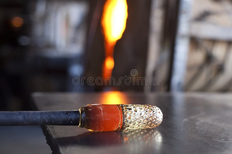 Glassblower Shaping Molten Glass Picture. Image: 22967525