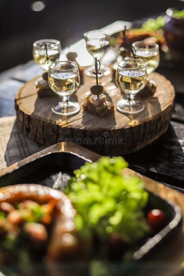 Glasses of Alcohol in Coffee Stock Image - Image of cocktail, shot ...