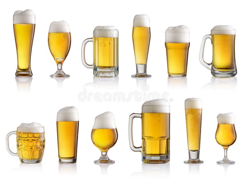 Glasses of Beer stock photo. Image of closeups, beverage - 252834