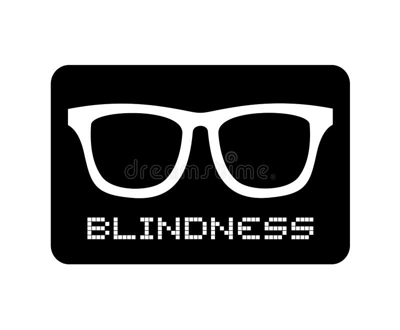 Blindness eye icon stock vector. Illustration of disabled - 163243645
