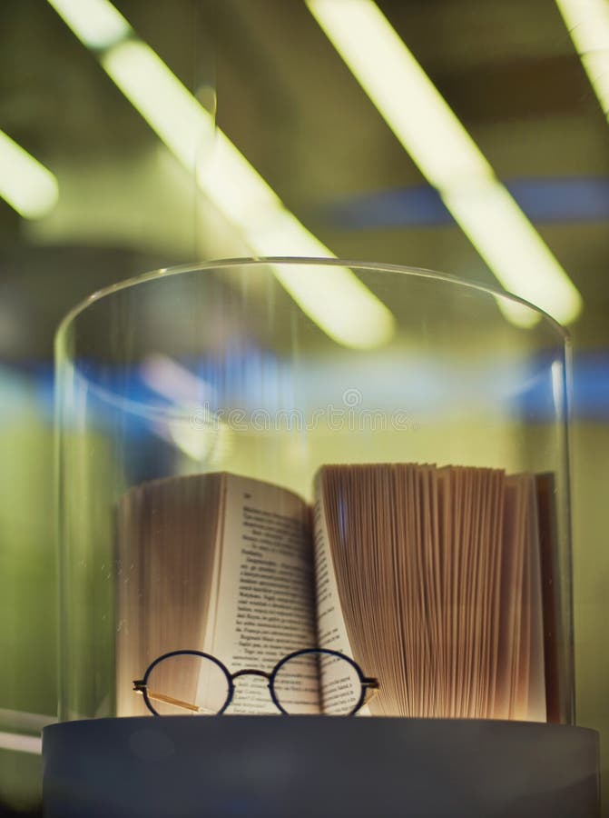 Glasses and and a book stock photo. Image of effect, concepts - 92231824