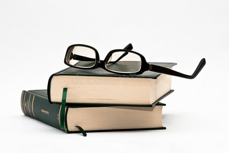 Glasses on books stock photo. Image of science, learn - 18392226