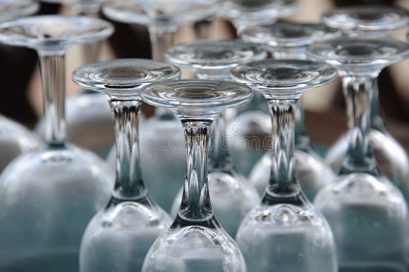 Glasses in a certain order stock illustration. Illustration of ...