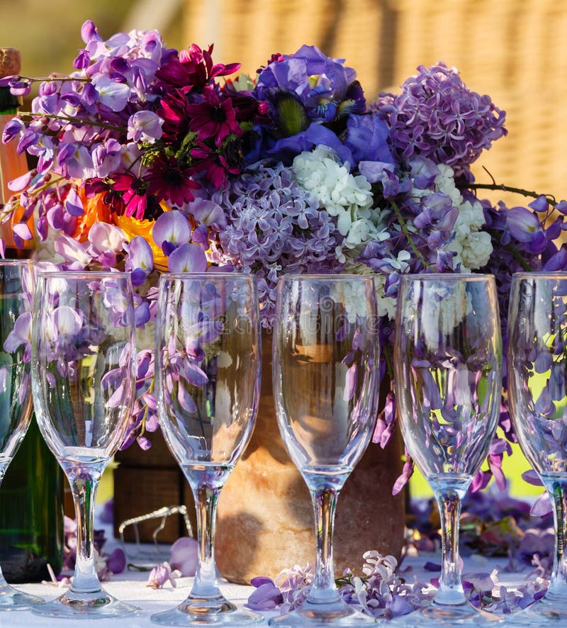 Glasses for champagne stock image. Image of glass, alcohol - 33642625