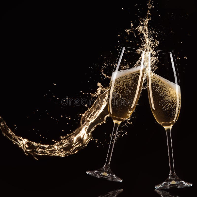 Champagne splash stock image. Image of spray, year, champagne - 35349557