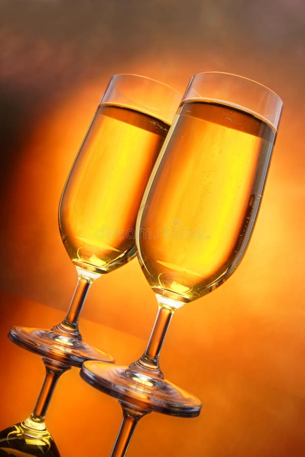 Glasses of cider stock image. Image of glass, elegant - 3170625