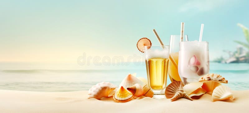 Cold Refreshing Iced Cold Brew Coffee. Generative AI Stock Illustration ...