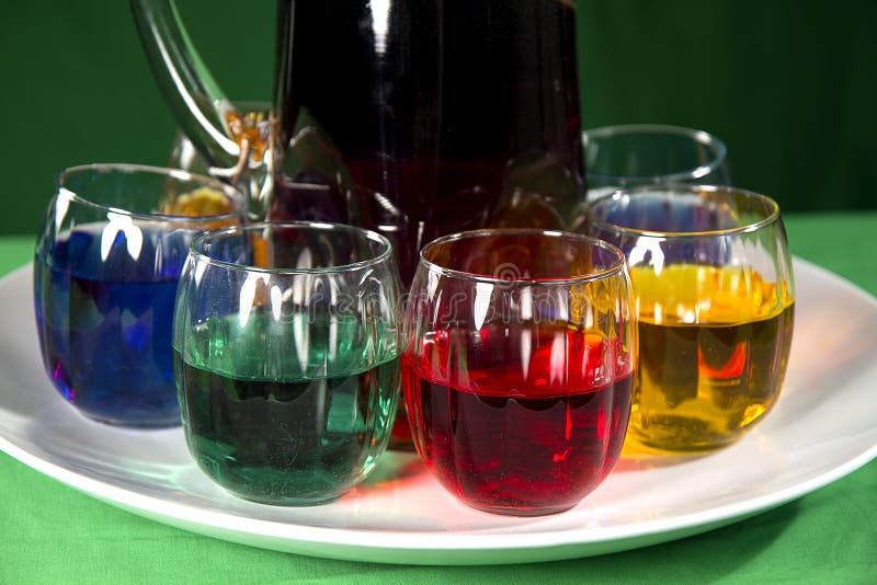 Glasses with Colorful Beverages Stock Image - Image of colors ...