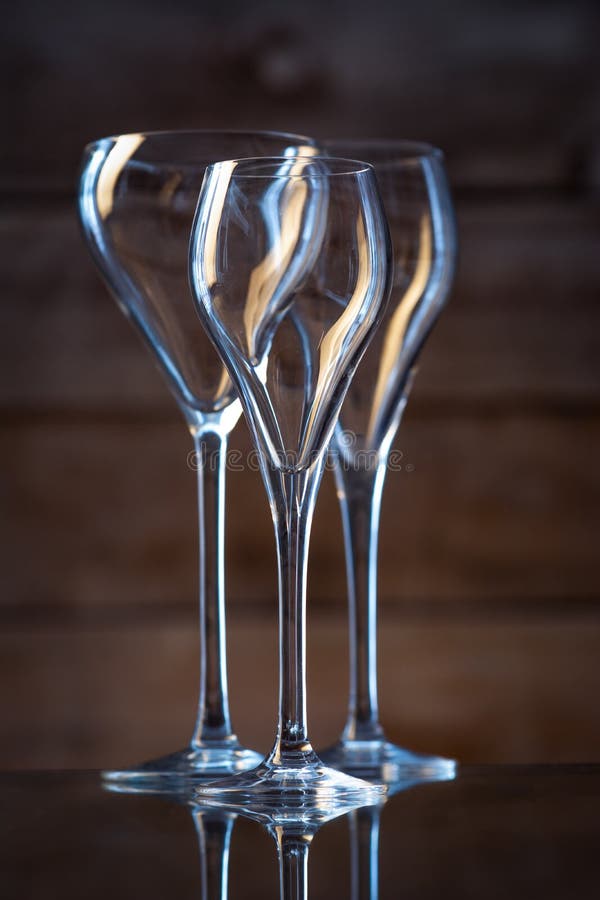 Glasses of Different Shapes Stock Photo - Image of drink, geometry ...