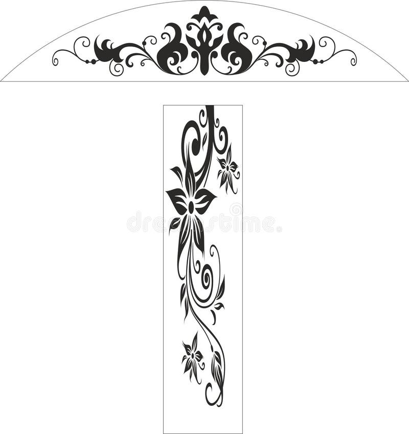 Glasses Door Partition Kitchen Shutter Railing Glass Design Stock ...