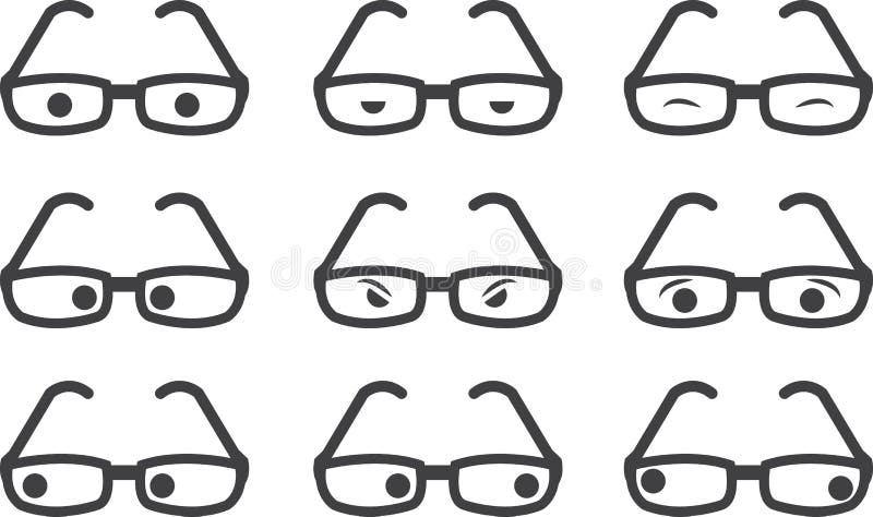 Cartoon Glasses Frames Stock Illustrations – 1,505 Cartoon Glasses ...