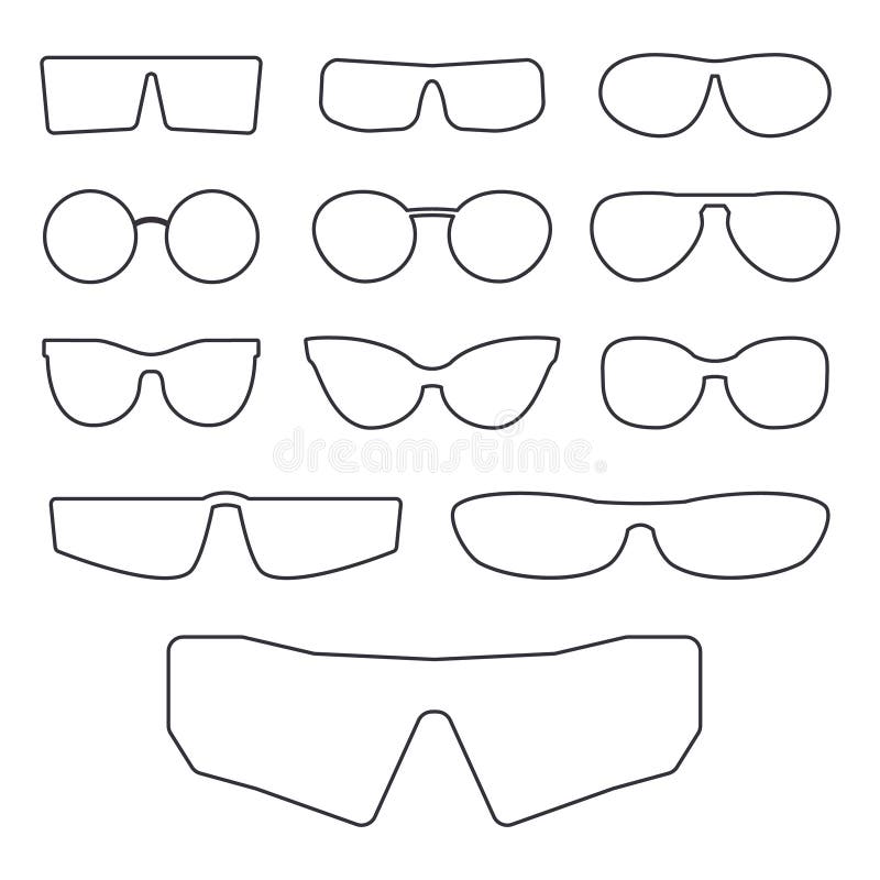 Glasses frames stock vector. Illustration of geek, eyeglasses - 82312547