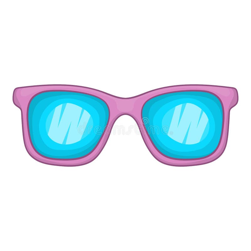 Glasses Icon, Cartoon Style Stock Illustration - Illustration of lens ...