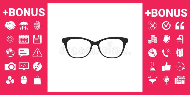 Glasses Icon symbol stock vector. Illustration of spectacle - 114657114