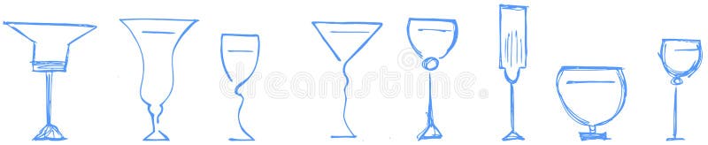Stylized glasses isolated stock illustration. Illustration of project ...