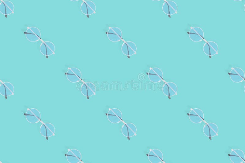 Glasses Seamless Pattern. Glasses for Improving Vision on a Bright ...