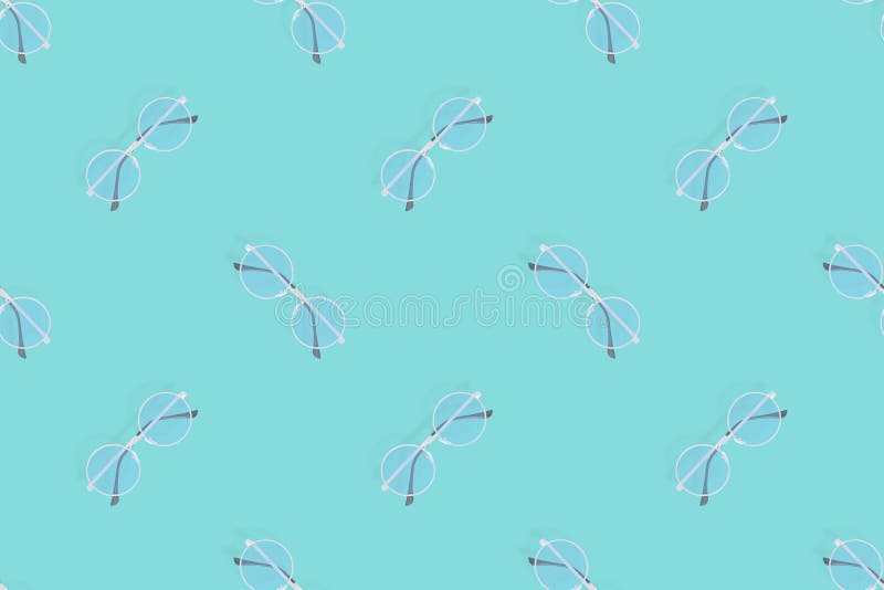 Glasses Seamless Pattern. Glasses for Improving Vision on a Bright ...