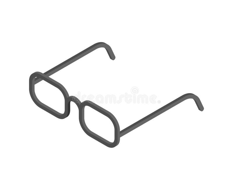 Glasses Isometric Style Isolated. Spectacles Vector Illustration Stock ...