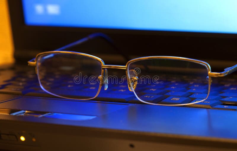 Computer Smart Eye Glasses Technology Stock Photo - Image of reader ...