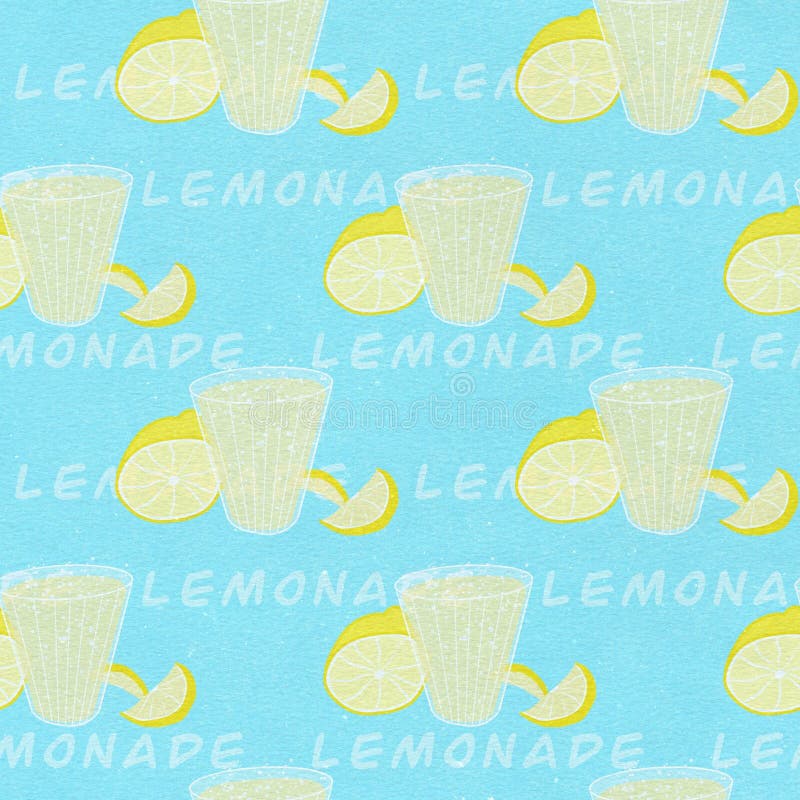 Seamless Lemonade Drink Pattern Straw Stock Photos - Free & Royalty ...