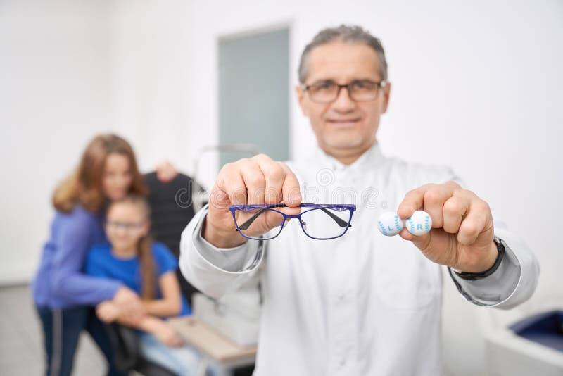 Glasses and Lens for Better Vision in Optical Store Stock Photo - Image ...
