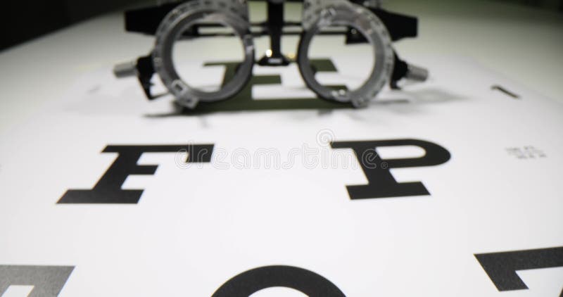 Glasses for Lens Selection and Vision Diagnostics Stock Video - Video ...