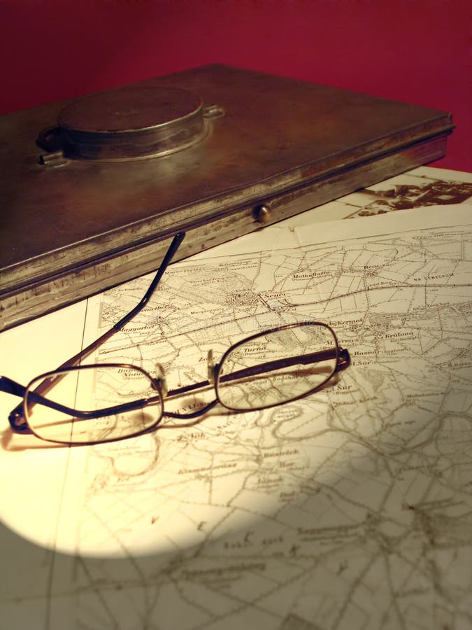 Road map and glasses stock image. Image of urban, glasses - 589079