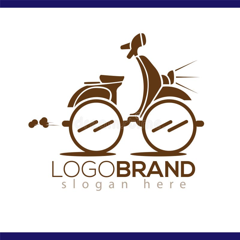 Glasses and Motorcycle Logo Icon Vector Template Stock Vector ...