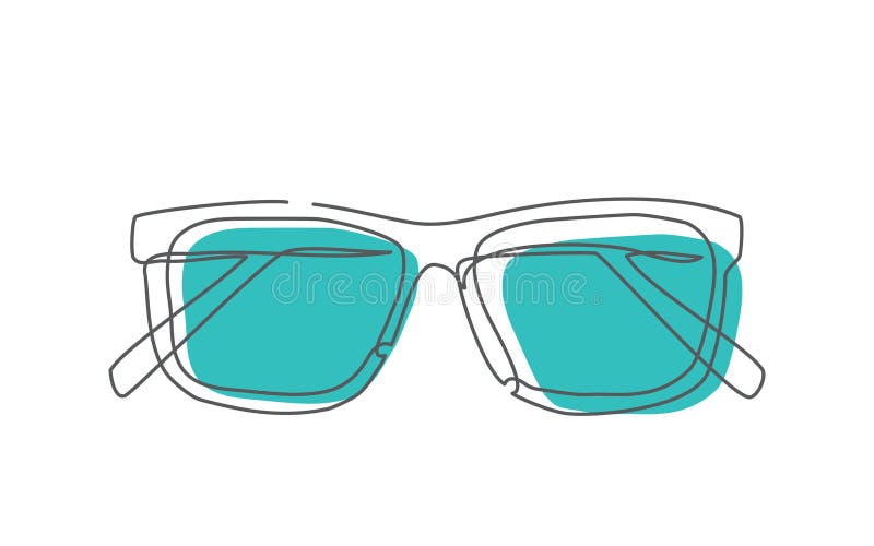 One Line Drawing Eyeglasses Stock Illustrations – 185 One Line Drawing ...