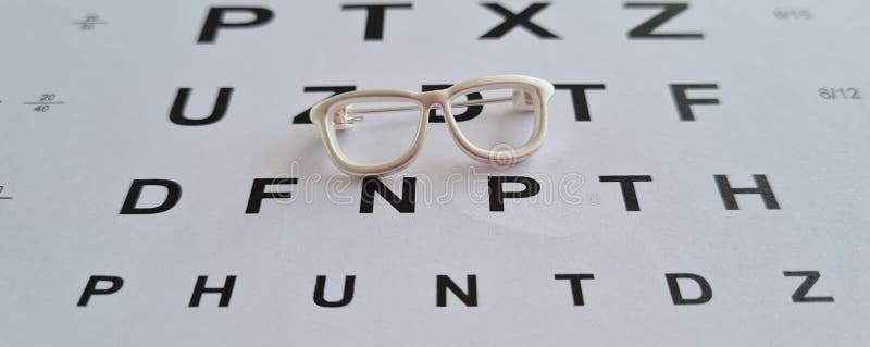 Glasses Ophthalmologist Table for Checking and Diagnosing Vision Stock ...