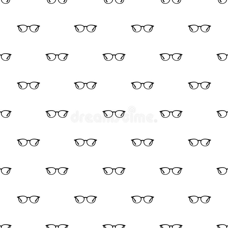 Glasses Pattern, Simple Style Stock Illustration - Illustration of lens ...