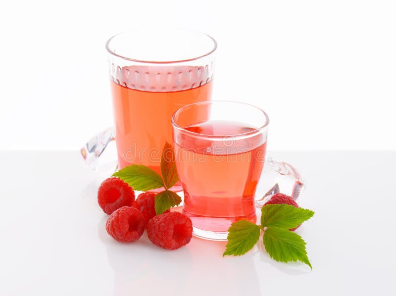 Glasses of raspberry juice stock image. Image of juicy - 48822229