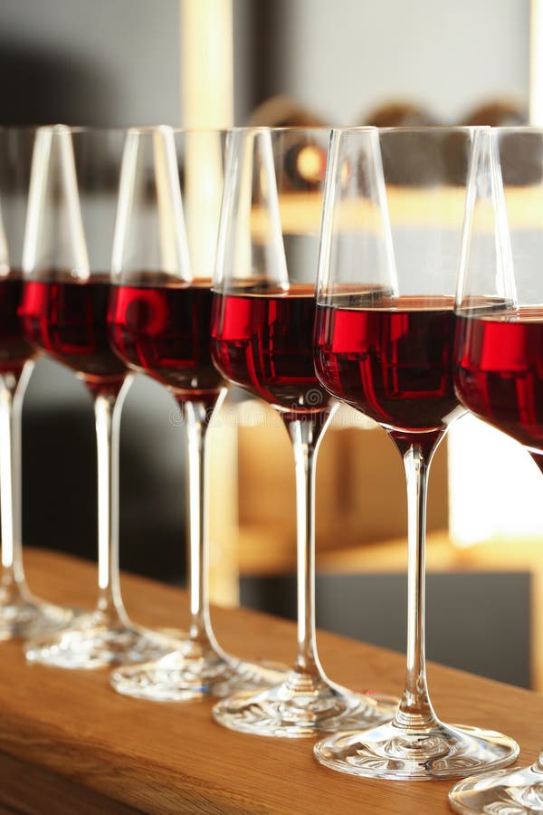 Glasses of Red Wine. Expensive Drink Stock Photo - Image of bordeaux ...