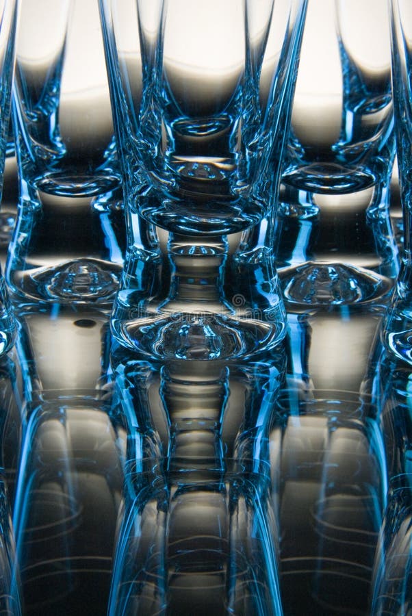 Glasses Reflection stock image. Image of glassware, pattern - 8068481