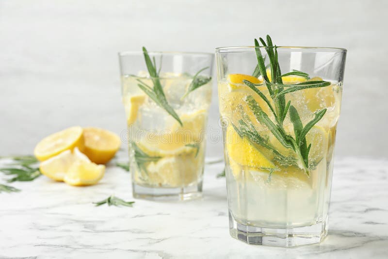 Lemonade on Marble Background Stock Photo Stock Photo - Image of ...