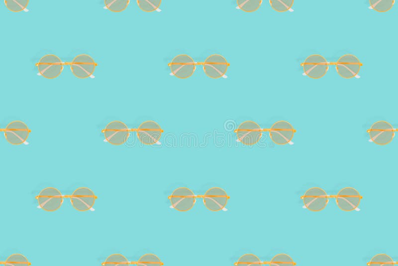 Glasses Seamless Pattern. Glasses for Improving Vision on a Colored ...