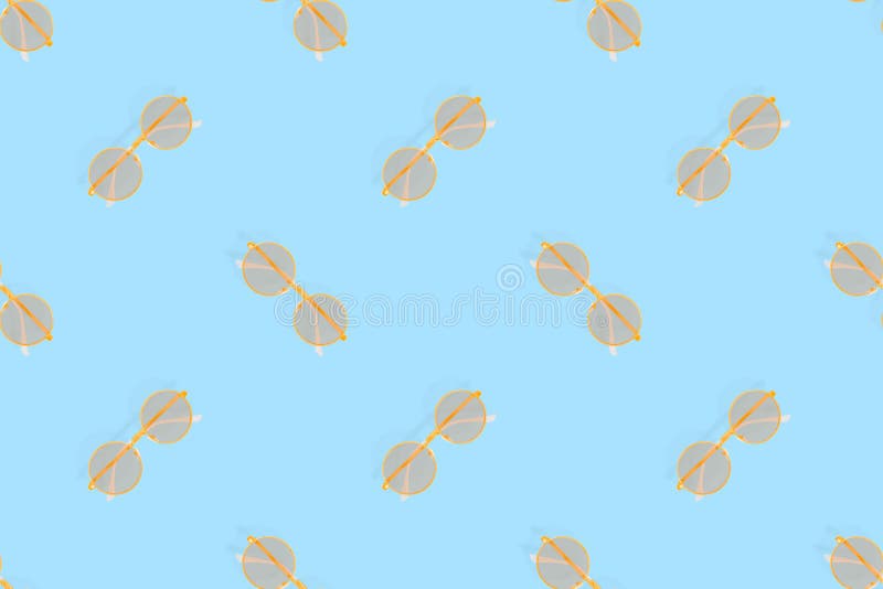 Glasses Seamless Pattern. Glasses for Improving Vision on a Colored ...