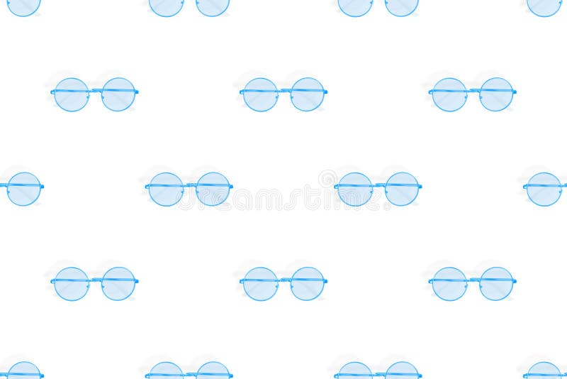 Glasses Seamless Pattern. Glasses for Improving Vision on a Colored ...