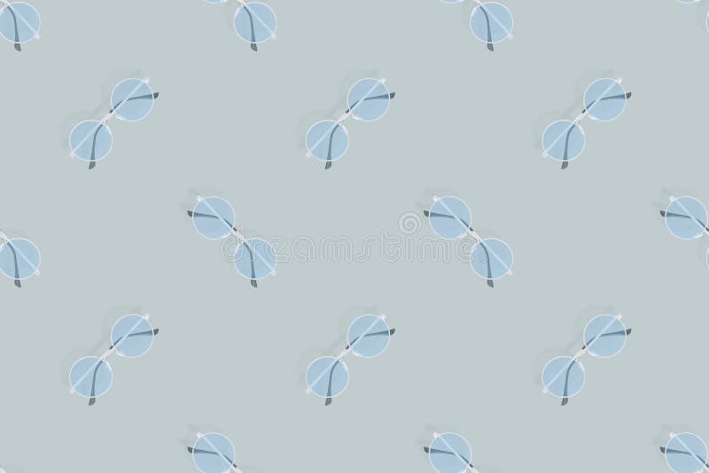 Glasses Seamless Pattern. Glasses for Improving Vision on a Colored ...