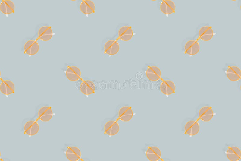 Glasses Seamless Pattern. Glasses for Improving Vision on a Colored ...