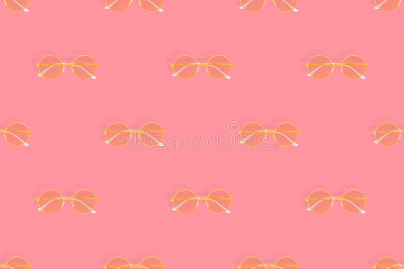 Glasses Seamless Pattern. Glasses for Improving Vision on a Colored ...