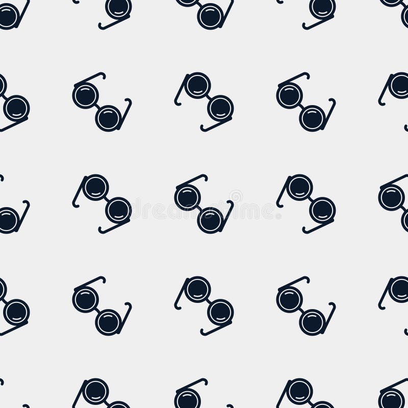 Glasses Seamless Template, Illustration of Glasses for Textile Pattern ...