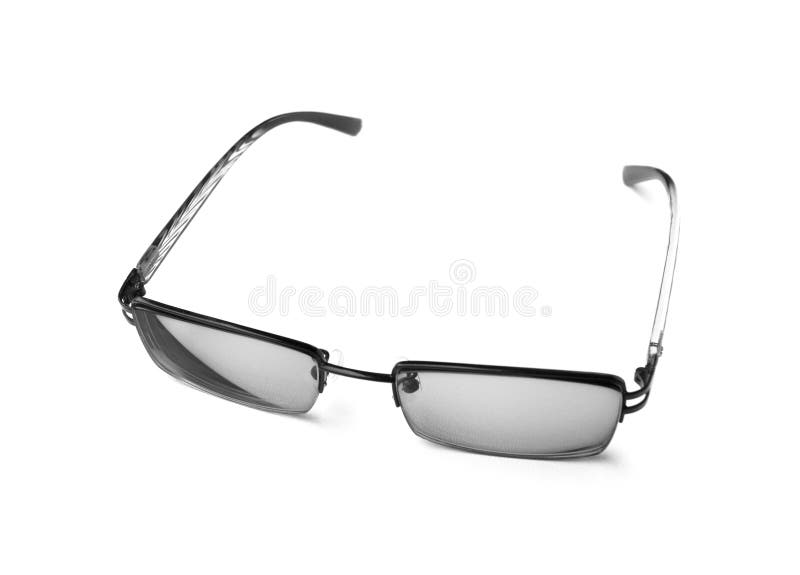 Glasses with Simple Design Isolated on White Background Stock Image ...