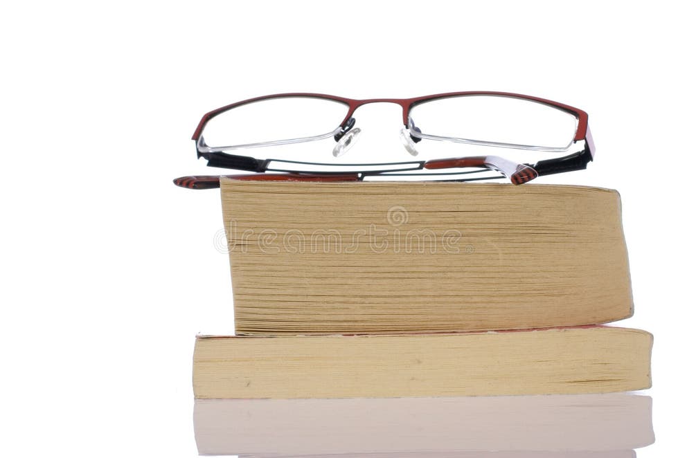 Glasses, Specs, Spectacles on Pile of Books Stock Photo - Image of ...