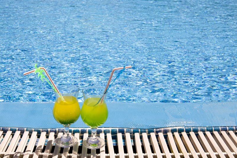 Glasses stand of pool stock photo. Image of glass, refreshment - 10429108